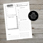 Organise Your Week With A Bullet Journal Weekly Log Free Template