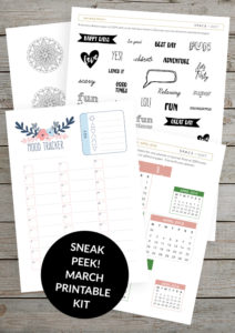 March Exclusive Planner Kit - Sneak Peek at Bujo and Planner Printables