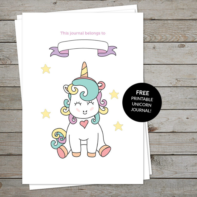 Free Printable Unicorn Journal: Encourage Kids to Journal - space and quiet