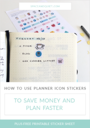 How to use planner icon stickers to decorate and speed up your planning