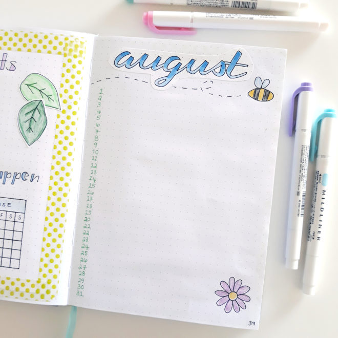 Nature Theme Bullet Journal Monthly Set Up Plus Free Printable Nature ...