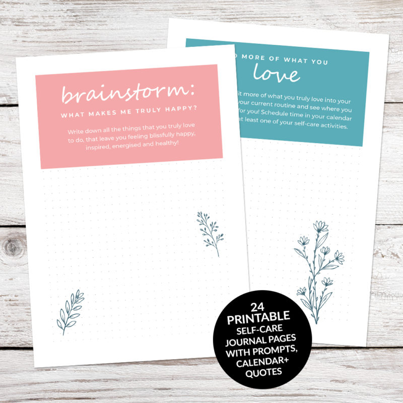 Printable Self-Care Journal to Boost Health and Happiness