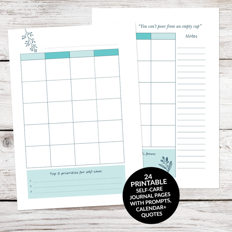 Printable Self-Care Journal to Boost Health and Happiness