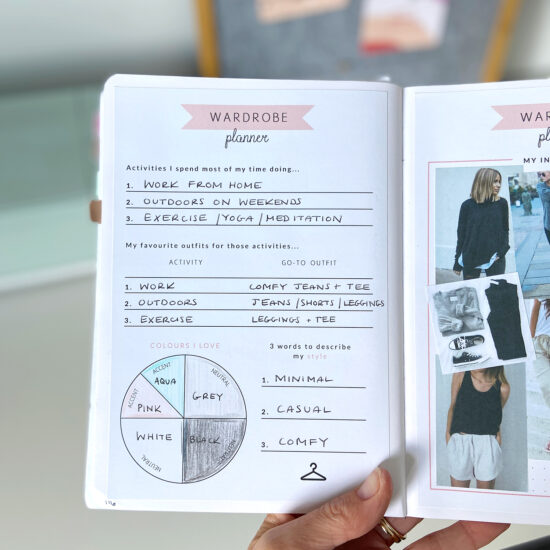 Capsule Wardrobe Planner Printable for Bullet Journal - space and quiet