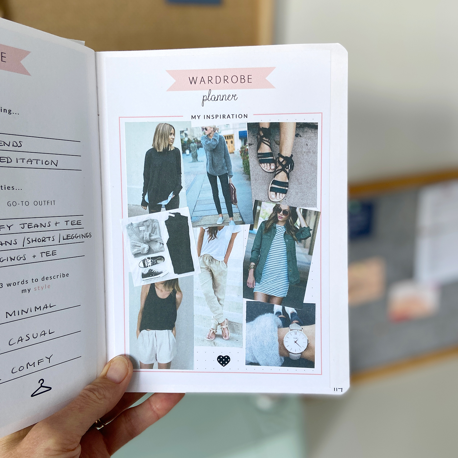 Capsule Wardrobe Planner Printable for Bullet Journal - space and quiet