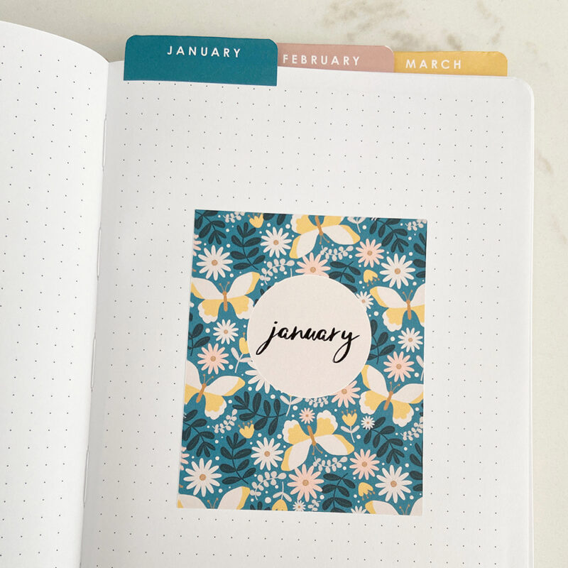 Printable Calendars And Page Tabs - space and quiet Journaling