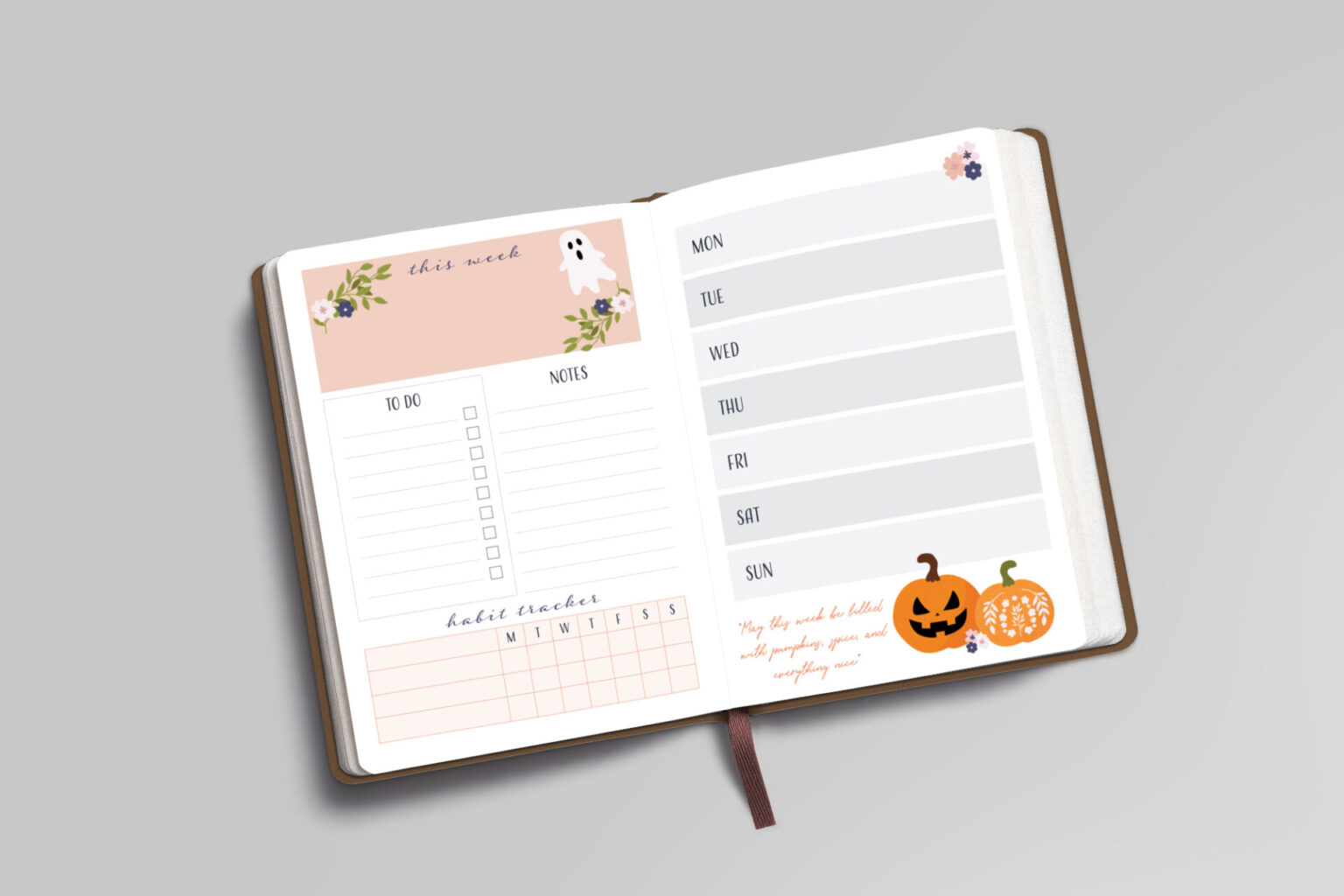 Cottagecore Halloween Printables for Journaling - space and quiet