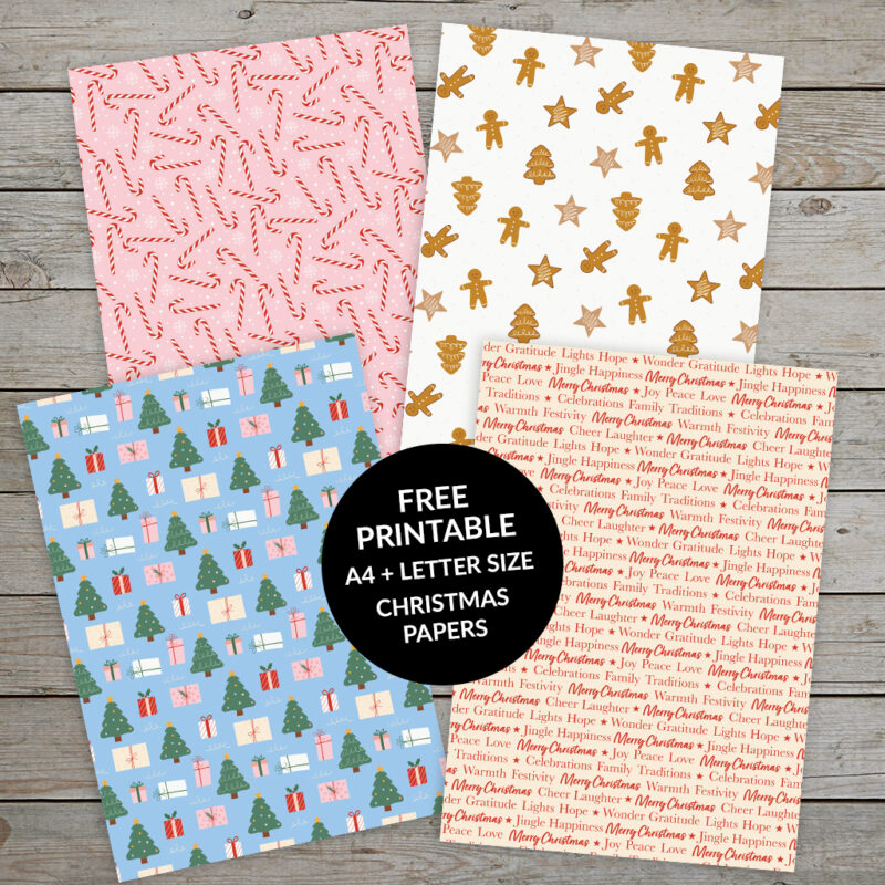 Christmas Printable Papers: Free Download - Space and Quiet