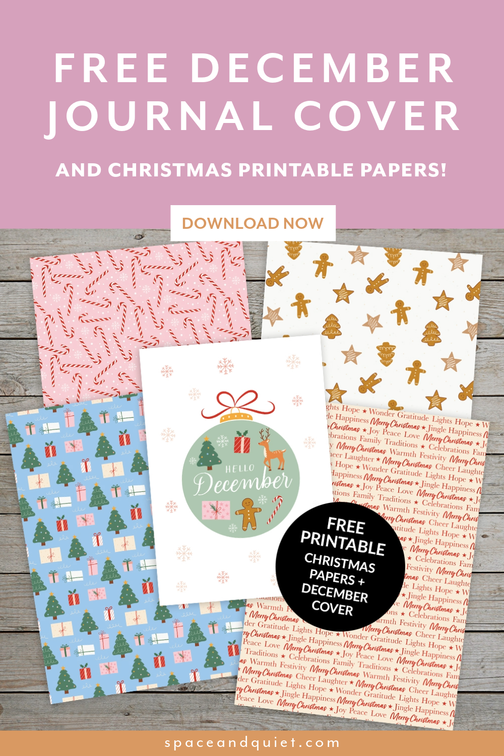 Christmas Printable Papers: Free Download - Space and Quiet