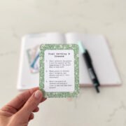 Yearly Reflection Journaling Cards Printable - Space And Quiet