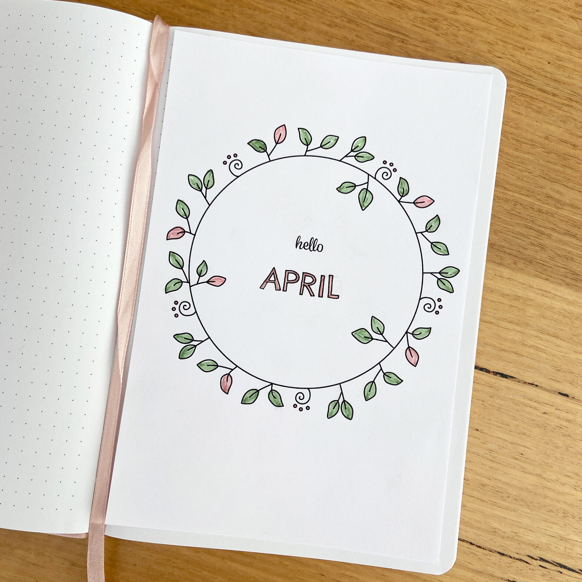 April Monthly Cover & Journal Prompts - Space & Quiet Journaling
