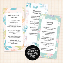 End-of-Month Reflection Prompts - Space & Quiet Journaling