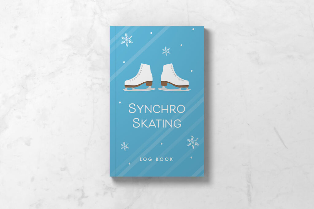 Synchro Ice Skating Logbook – White Skates Cover